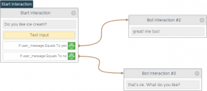 How to change the conversation flow after a user reply - Xenioo